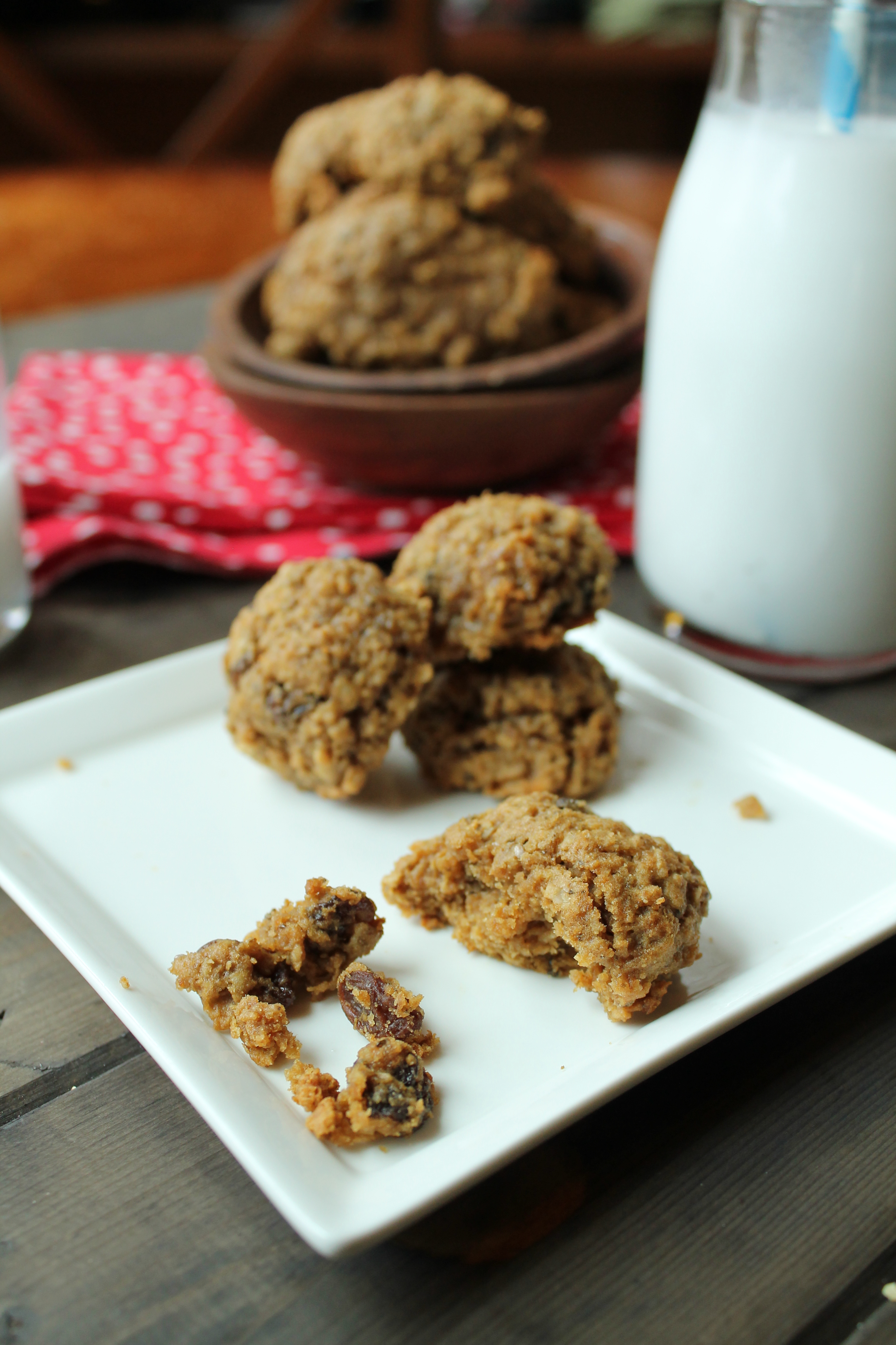 Oatmeal Raisin Cookies - Gluten Free, Vegan, & Ultra Moist! - Tessa the ...