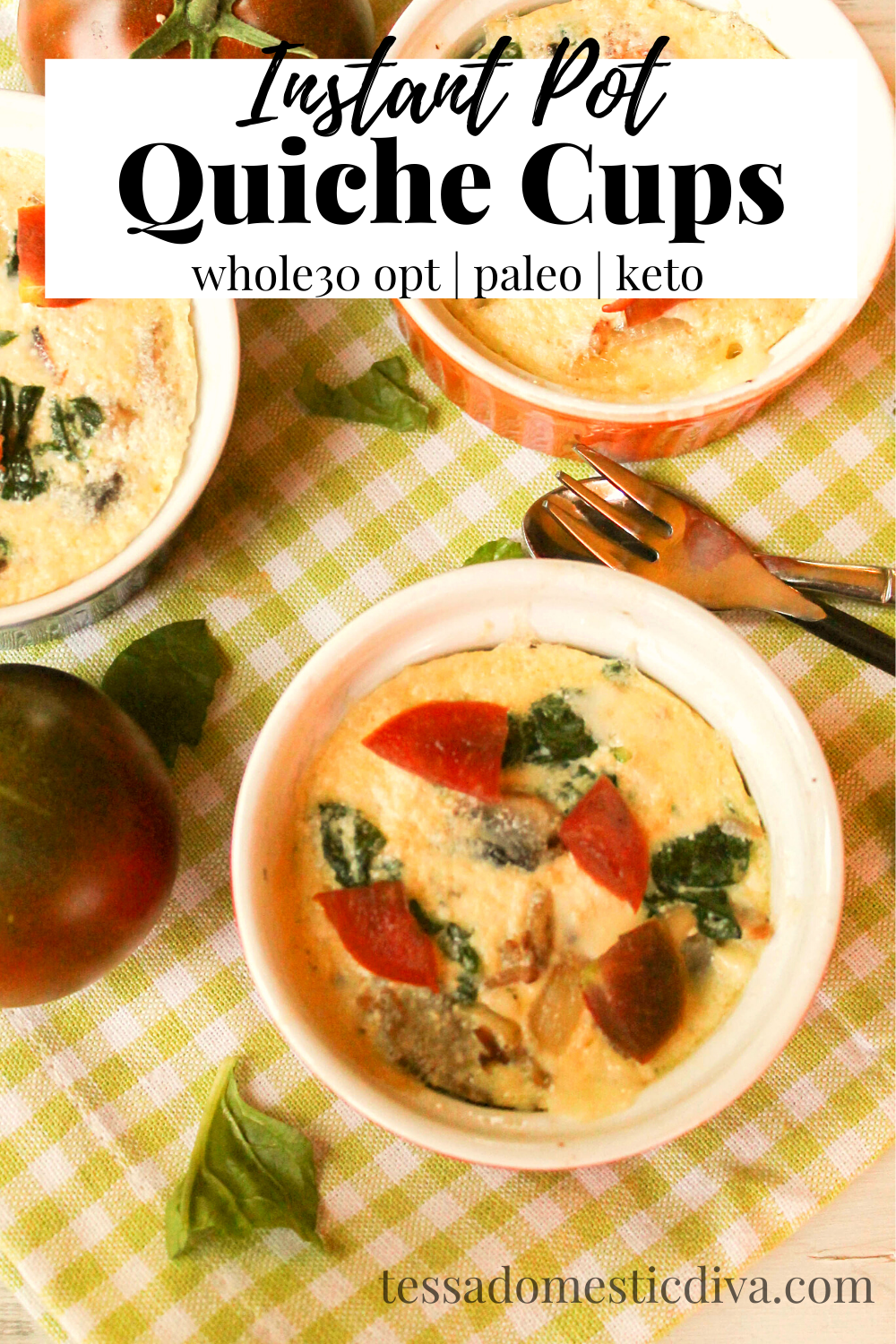 Instant Pot Quiche Cups - Tessa the Domestic Diva